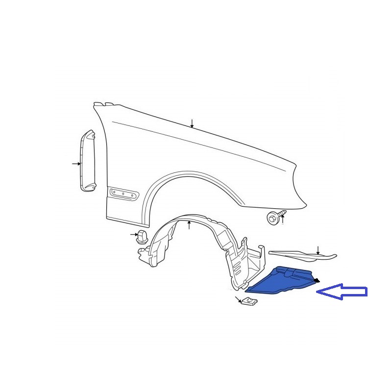CLK W208 Kürek Bakaliti Sağ - A2086980430