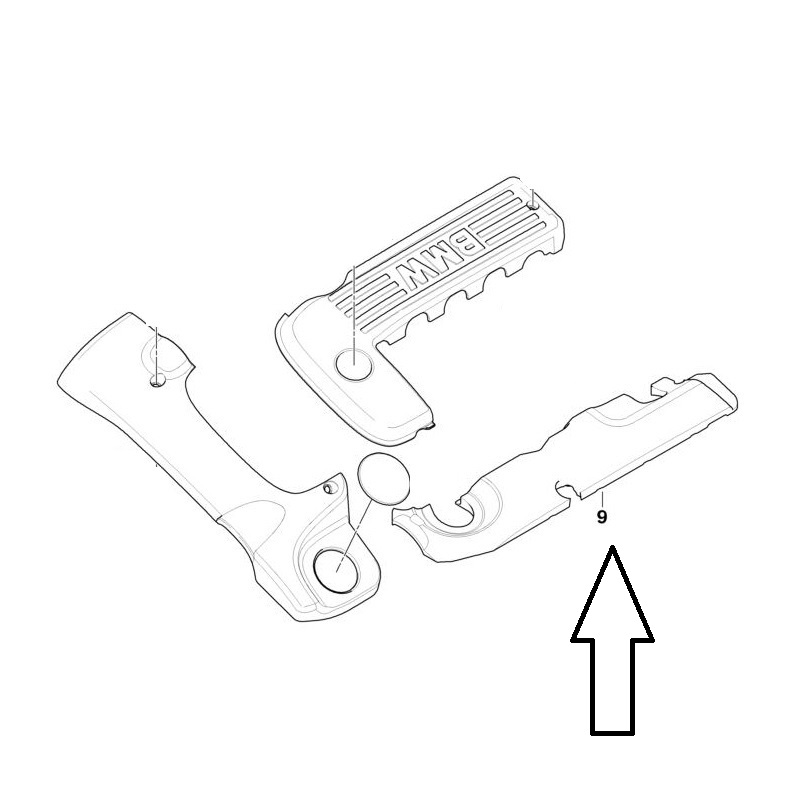 Akustik Kapak E38 E39 E53 X5 - 11142249785
